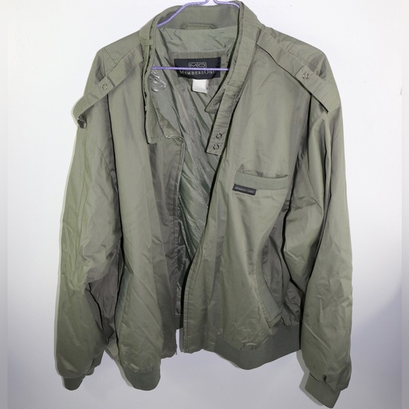 Members Only | Jackets & Coats | Vintage Members Only Dark Green Racer ...
